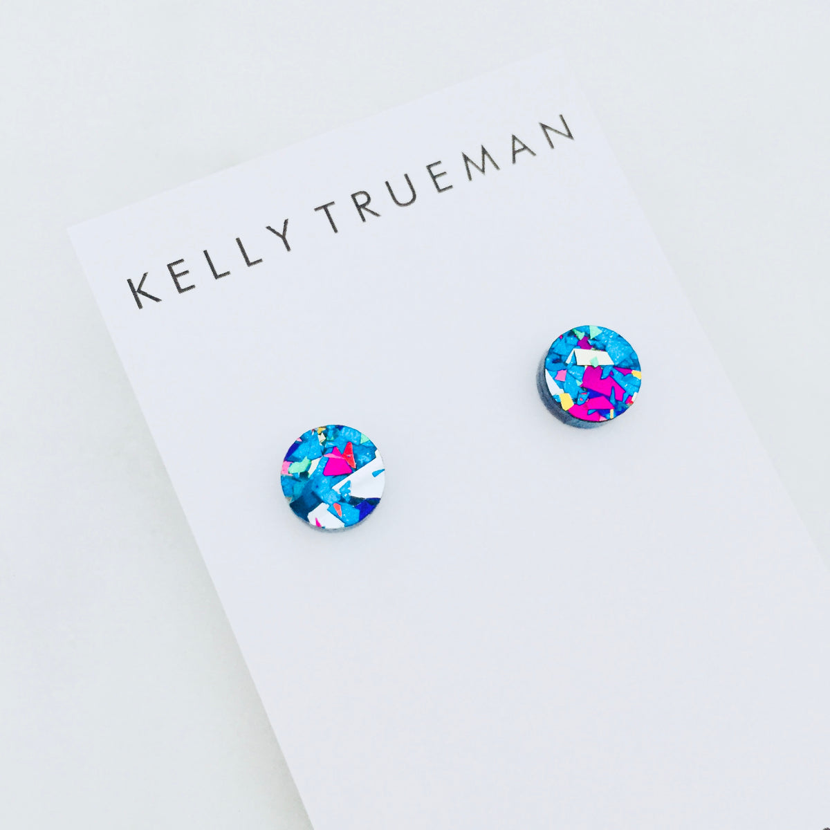 Small Studs - Fiesta Blue – KELLY TRUEMAN